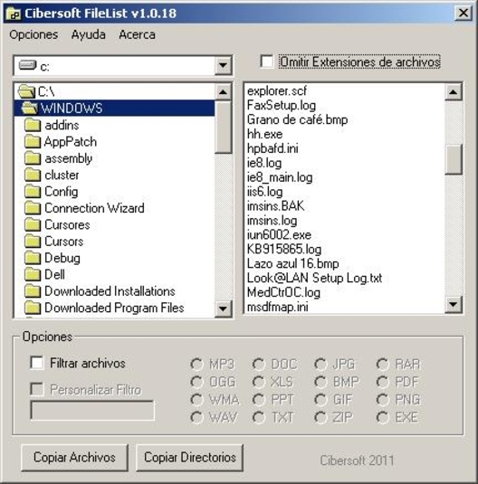 Filelist