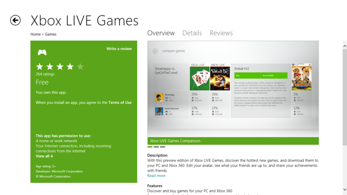 Xbox LIVE Games para Windows 8 - Descargar
